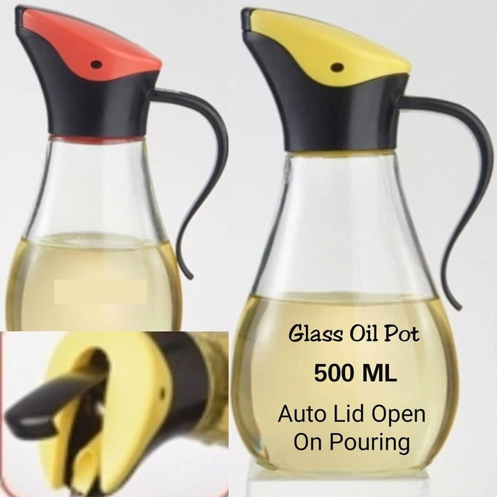 Glass Oil Pot 500 ML – House Hold Point